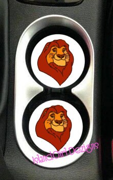 Mufasa Lion King Ceramic Car Coasters – IslandGirl Dezigns